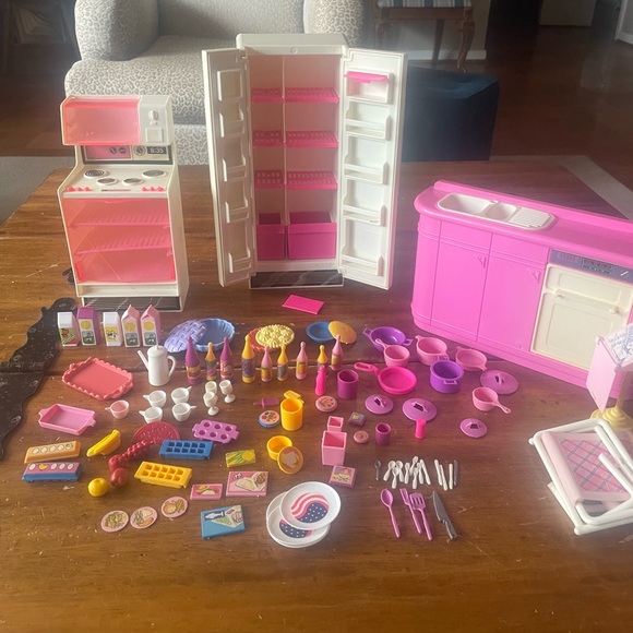 Mattel | Toys | Vtg 978 Barbie Dream House Kitchen Refrigerator Stove ...